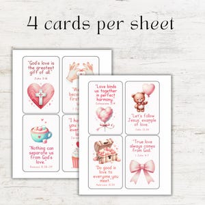 Valentine’s Day Bible Verse Cards, Christian Valentine Cards, Bible ...