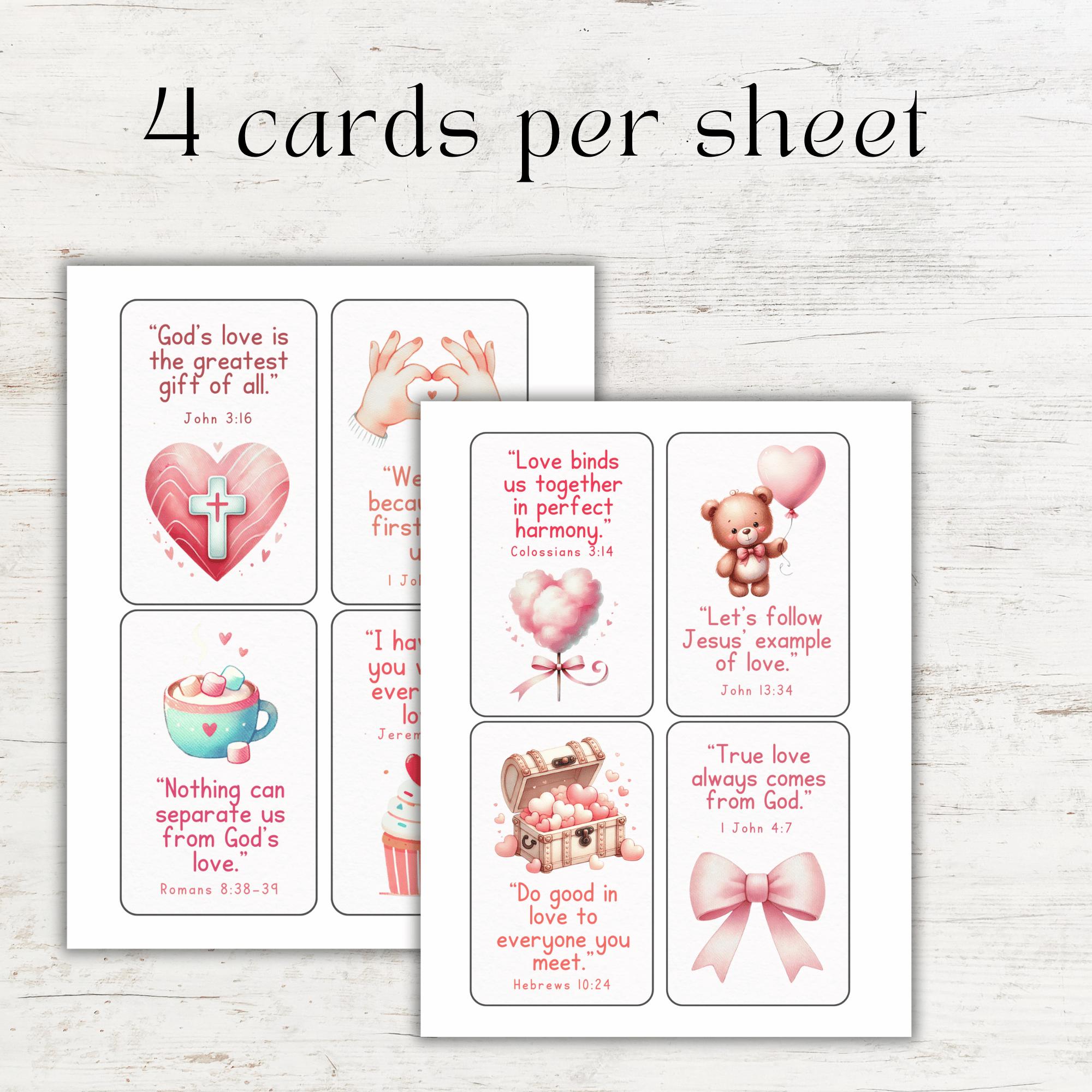 Valentine’s Day Bible Verse Cards, Christian Valentine Cards, Bible ...