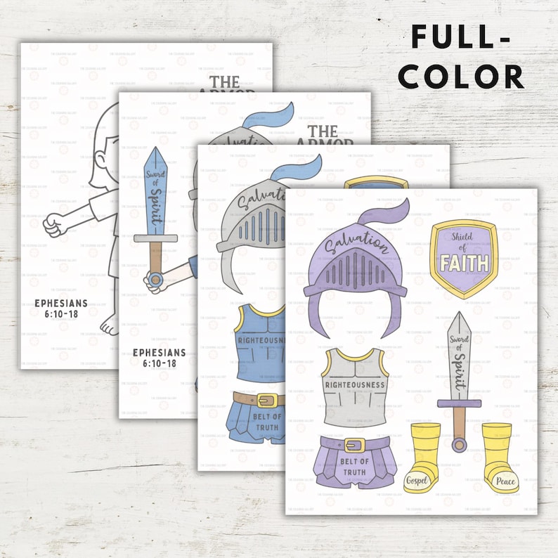Armor of God Printable Activity | Bible Activity | Bible Lesson ...