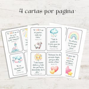 60 Bible Verse Cards IN SPANISH | Scripture Memorization Cards | Bible ...