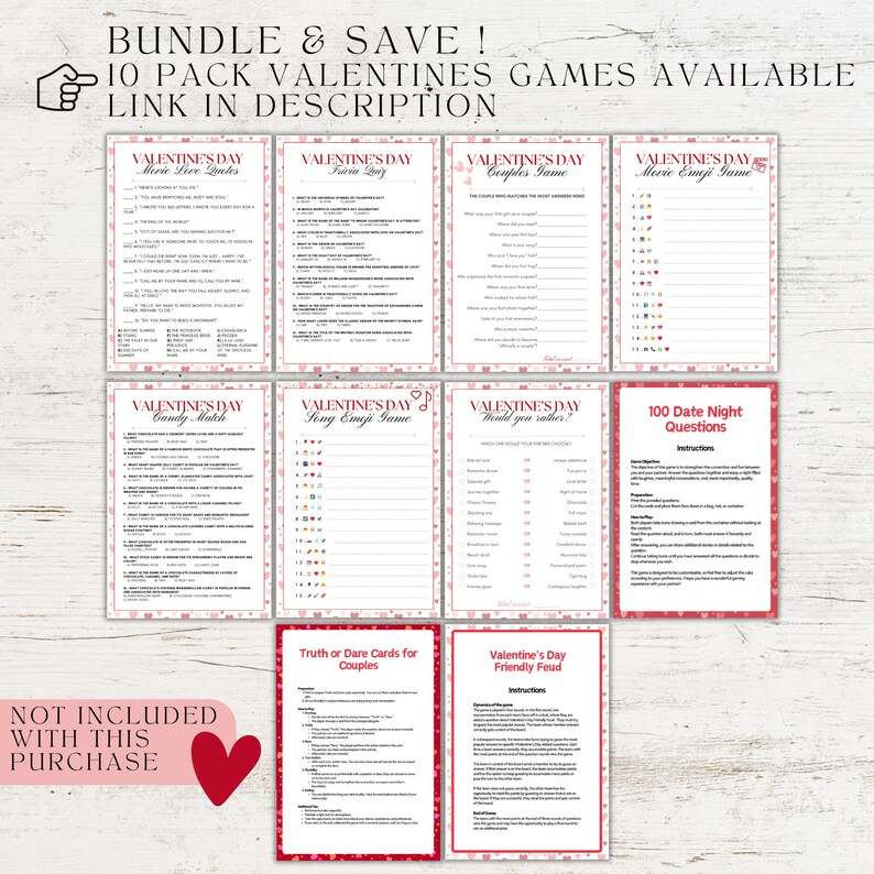 Valentines Day Song Emoji Game Valentines Day Party Game Valentines Day ...