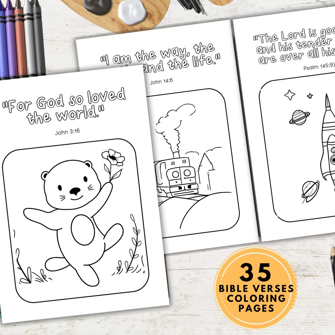 Bible Verse Coloring Pages | Sunday School | Bible Coloring Pages ...