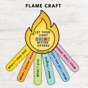 Let Your Light Shine Bible Craft for Kids | Printable Sunday School ...