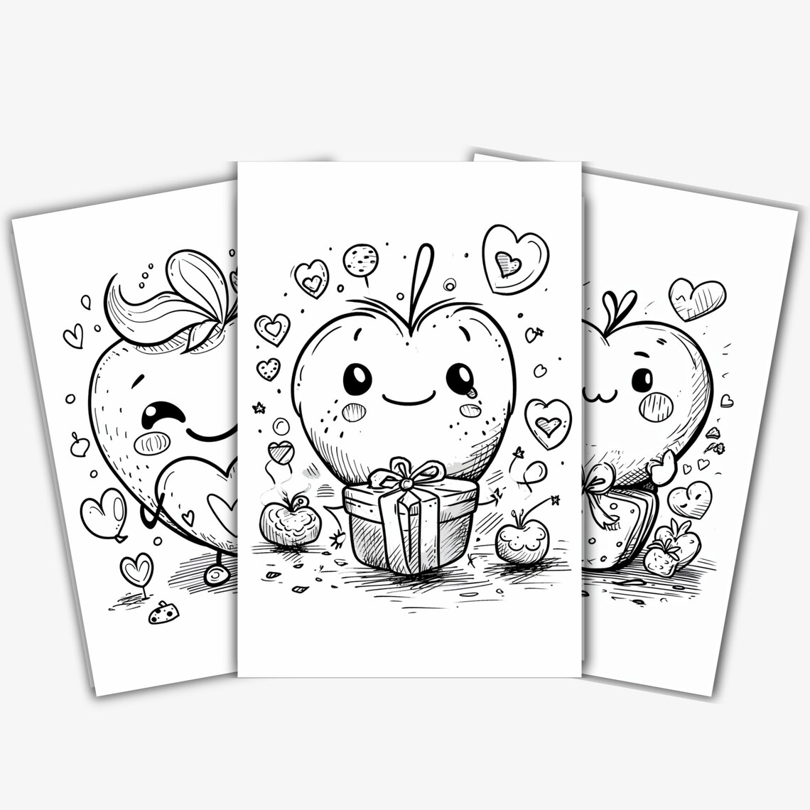 Valentines Day Heart Coloring Page Hearts Heart Coloring Page Color ...