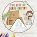 The Life of Jesus Christ Coloring Wheel | Bible Story Wheel | Printable ...