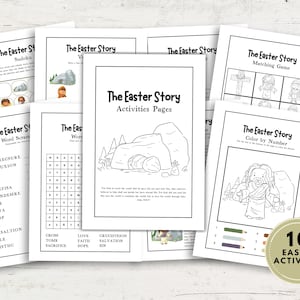 Easter Activities Pages, Easter Story for Kid, Sunday School Craft ...