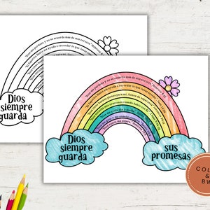 God's Promises IN SPANISH | Rainbow Craft | Sunday School Lesson | Kids ...