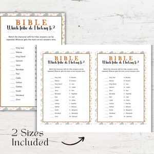 Bible Games, Which Tribe Do I Belong to Game | Bible Games for Kids ...