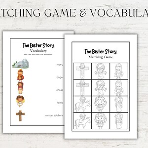 Easter Activities Pages, Easter Story for Kid, Sunday School Craft ...