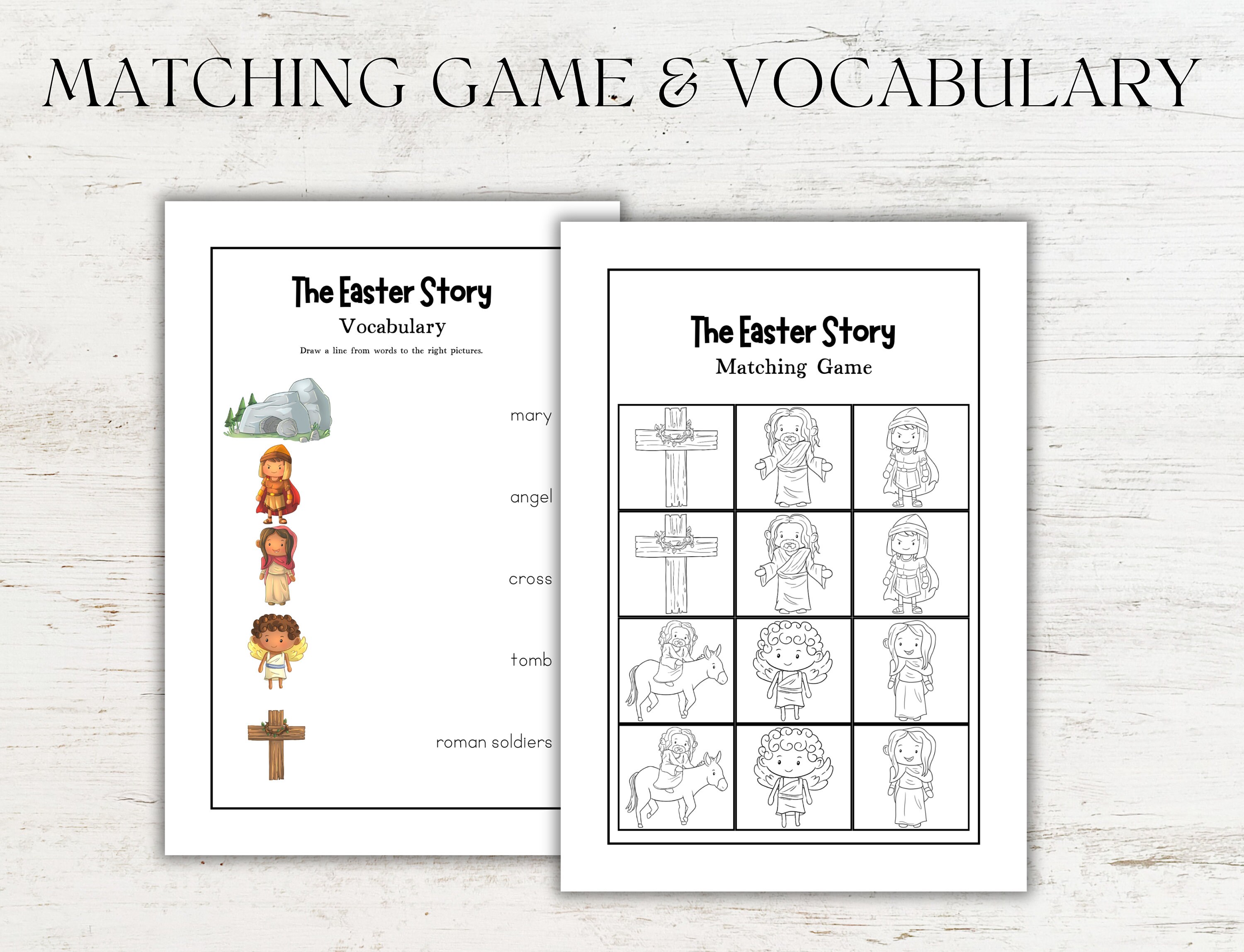 Easter Activities Pages, Easter Story for Kid, Sunday School Craft ...