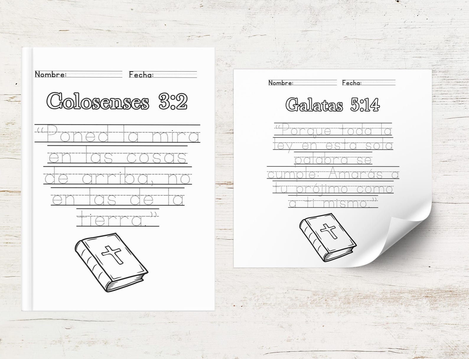 100 Bible Verses Tracing Sheets IN SPANISH | Teach Bible Verses | Kids ...