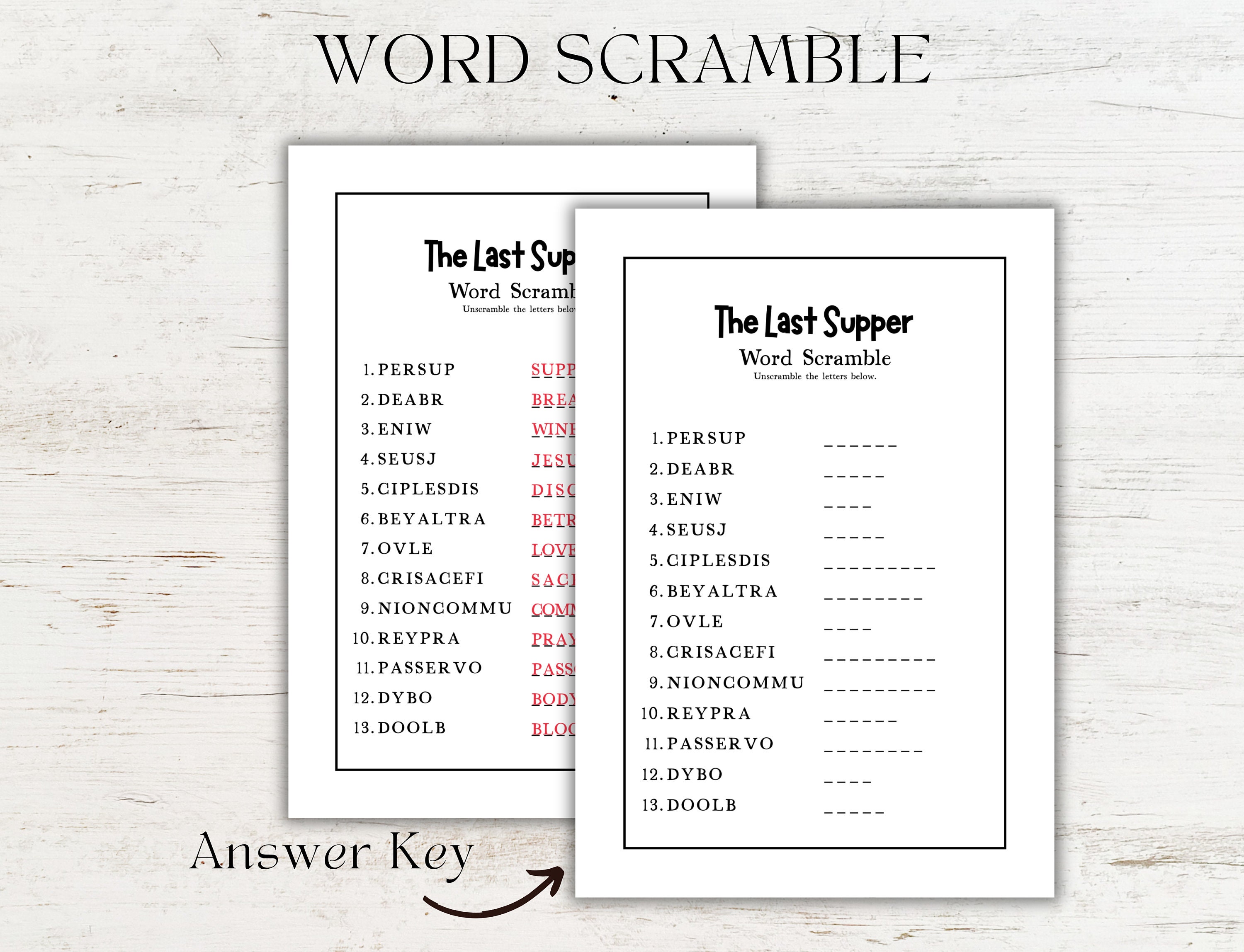 The Last Supper Activities Pages, Easter Story for Kid, Sunday School ...