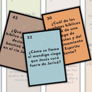 Bible Memory Game SPANISH | Match 54 Bible Characters | Printable Bible ...