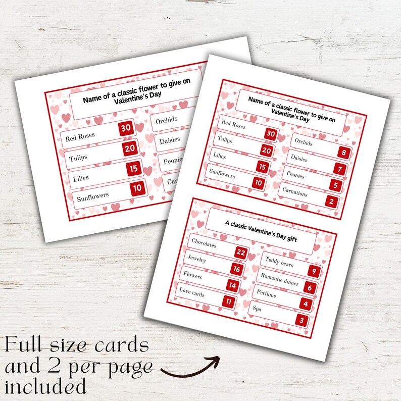 Valentines Day Friendly Feud | Valentines Day Party Game | Valentines ...