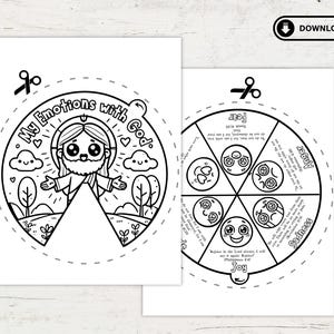 My Emotions With God Coloring Wheel | Bible Activity | Bible Lesson ...