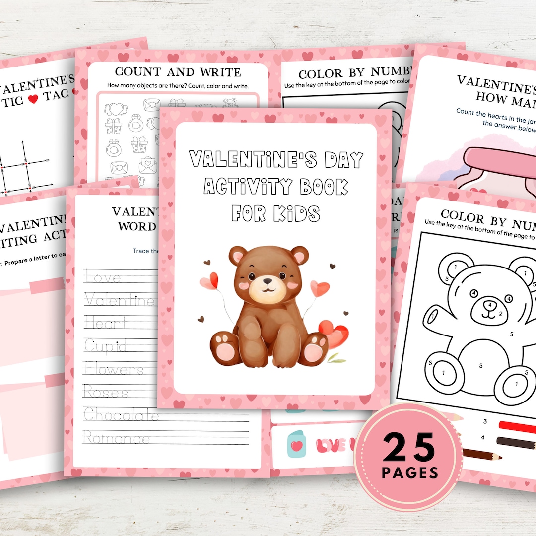 25 Printable Valentine's Day | Kid's Activities | Valentine's Day ...