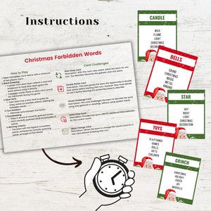 Christmas Forbidden Words | Forbidden Words | Christmas Party Games ...