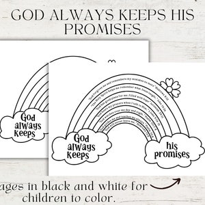 God's Promises | Rainbow Craft | Sunday School Lesson | Kids Printable ...