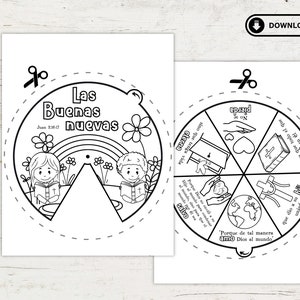 The Good News John 3:16 Coloring Wheel IN SPANISH, Jesus Coloring Wheel ...