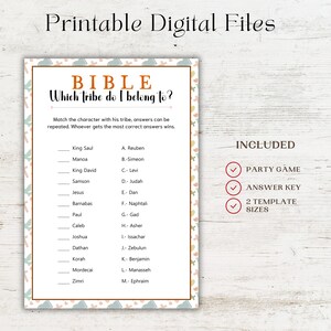 Bible Games, Which Tribe Do I Belong to Game | Bible Games for Kids ...