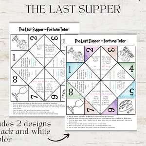 The Last Supper | Holy Week | Easter Story | Paper Fortune Teller ...