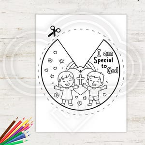 I Am Special to God – Christian Coloring Wheel for Kids | Printable ...