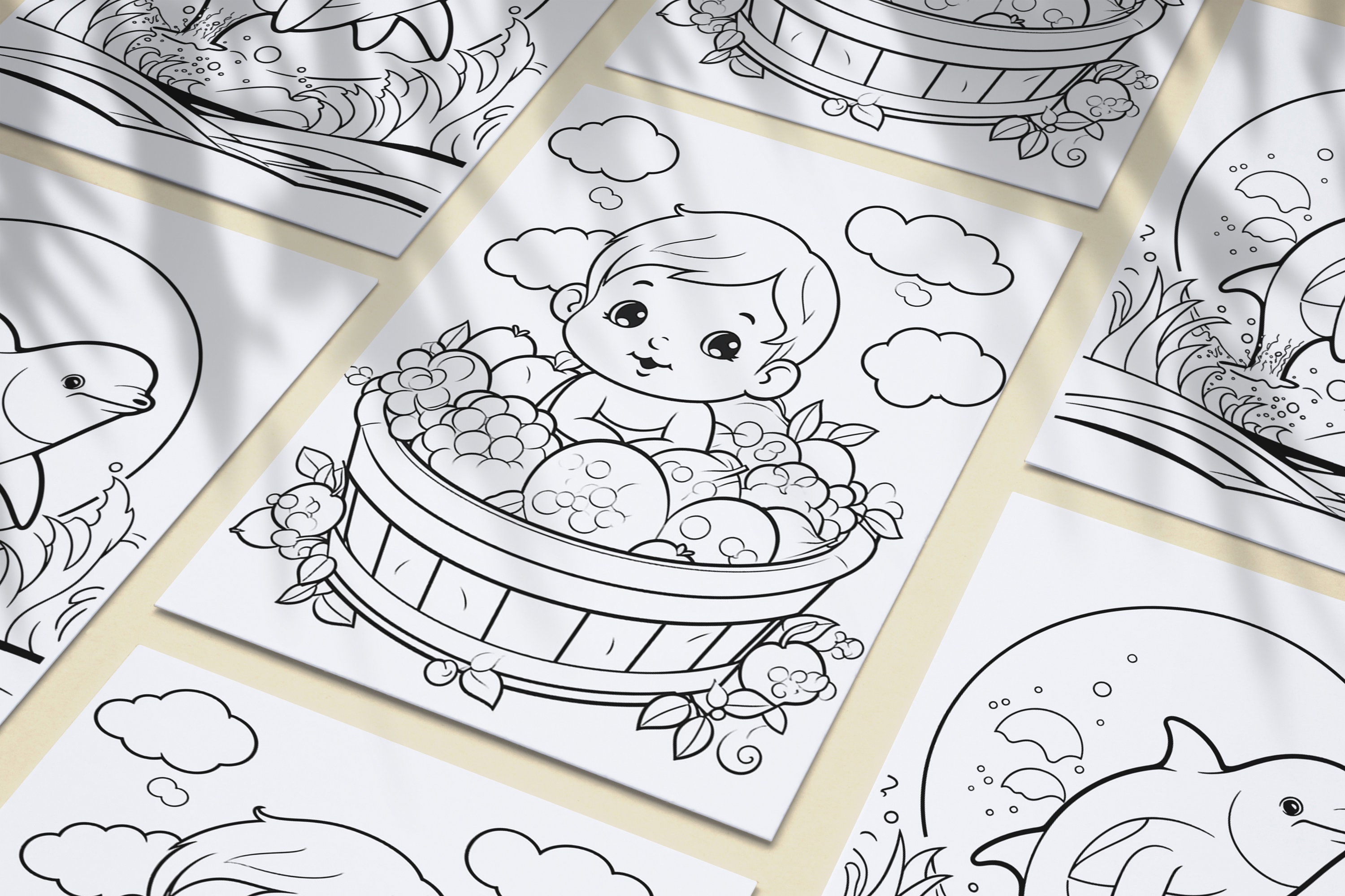 50 Páginas Para Colorear Para Niños / Páginas Para Colorear / Páginas ...