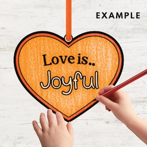 God is Love Hanging Craft | Bible Activity for Kids | Christian Hanging ...