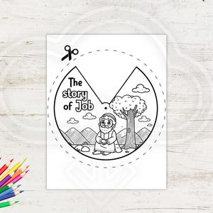 The Story of Job Coloring Wheel | Bible Story Activity for Kids ...