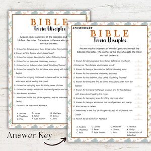 Bible Games, Trivia Disciples Game | Bible Games for Kids, Bible Games ...