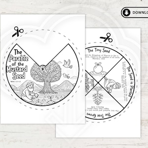 The Parable of the Mustard Seed - Coloring Wheel, Coloring Wheel ...