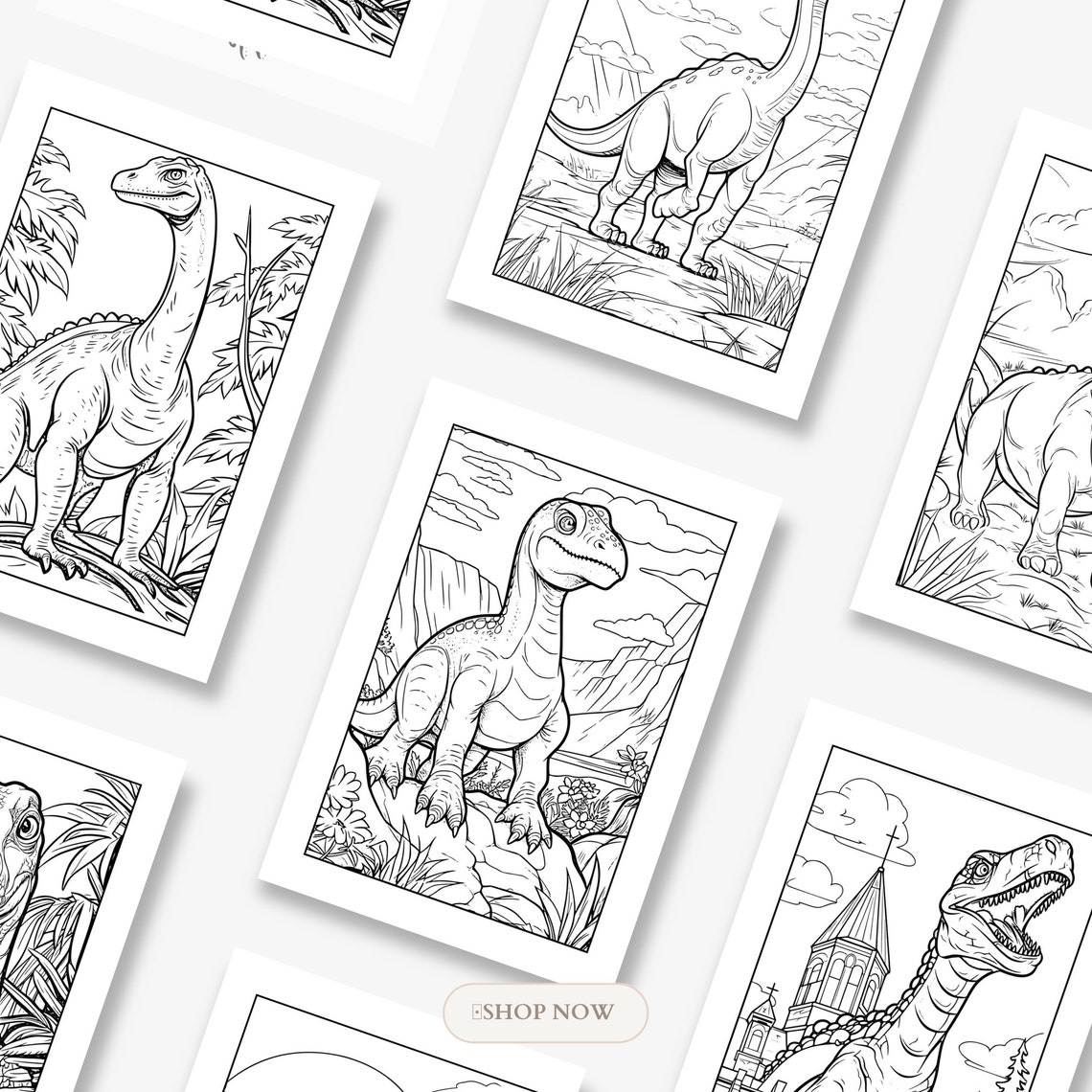 100 Awesome Dinosaur Coloring Pages for Kids Printable Dinosaur ...