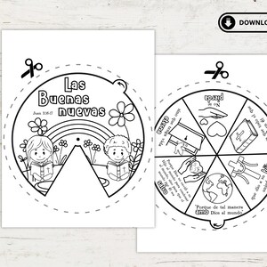 The Good News John 3:16 Coloring Wheel IN SPANISH, Jesus Coloring Wheel ...