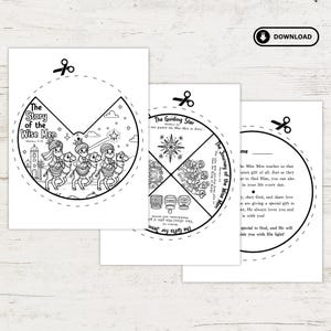 The Story of the Wise Men Coloring Wheel | Christian Craft for Kids ...