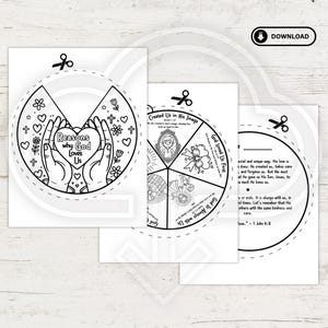 Reasons Why God Loves Us - Coloring Wheel for Kids | Christian Activity ...