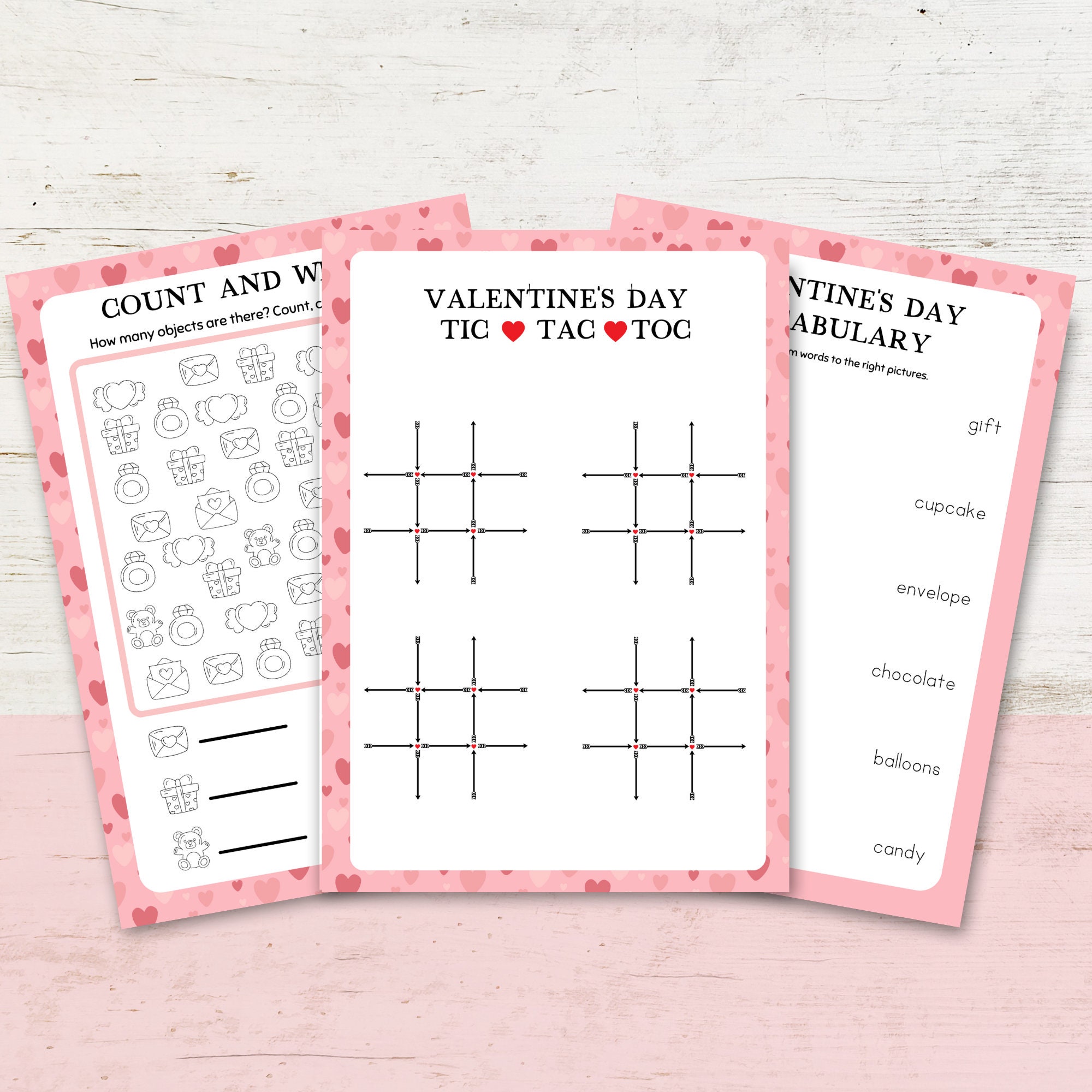 25 Printable Valentine's Day Kid's Activities Valentine's Day Bundle ...