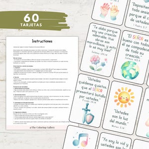 60 Bible Verse Cards IN SPANISH | Scripture Memorization Cards | Bible ...
