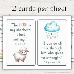60 Bible Verse Cards | Scripture Memorization Cards | Bible Verses for ...