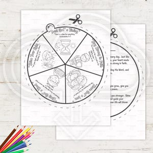 Grow With God in 2026 Coloring Wheel | Christian New Year’s Craft for ...