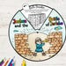 Joshua and the Battle of Jericho - Coloring Wheel | Bible Story Wheel ...
