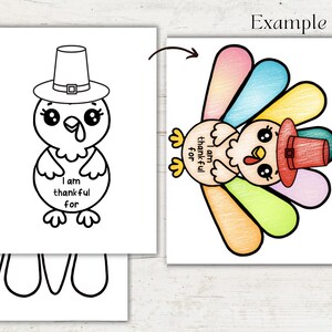 Thankful Turkey Craft for Kids, Thanksgiving Activity, Gratitude ...