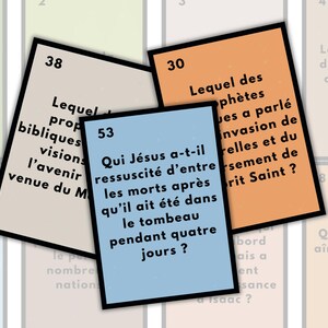 Bible Memory Game, Match 54 Bible Characters IN FRENCH, Printable Bible ...