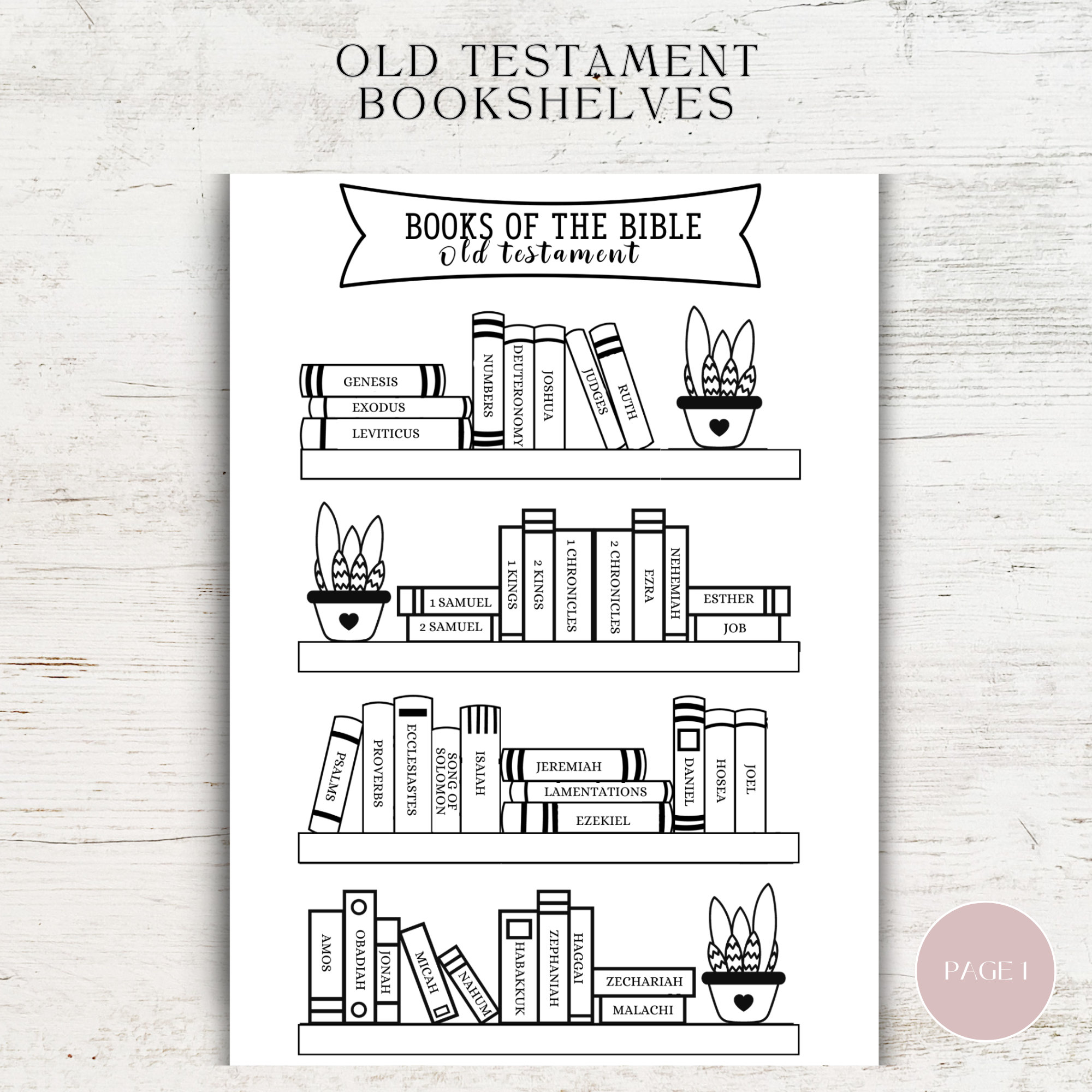 Bible Reading Checklist Books of the Bible Bookshelf Bible Reading ...