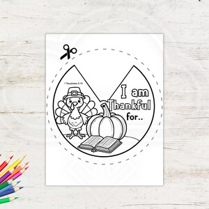 I Am Thankful for - Coloring Wheel, Thanksgiving Coloring Wheel ...