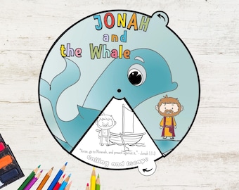 Daniel and the Lions Den Coloring Wheel Bible Story Wheel Printable ...