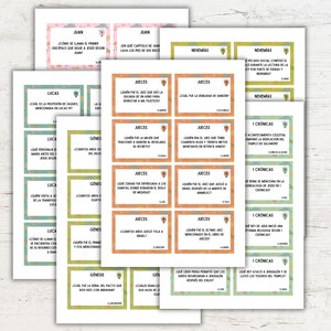 552 Bible Trivia Cards in SPANISH | Bible Trivia Questions | Bible ...