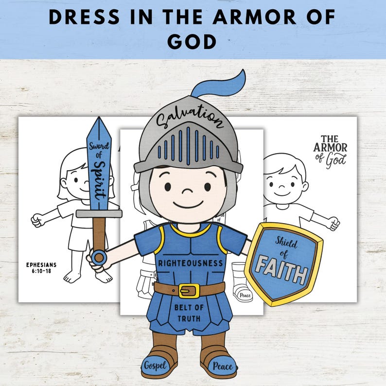 Armor of God Printable Activity | Bible Activity | Bible Lesson ...