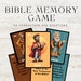 Bible Memory Game Match 54 Bible Characters Printable Bible Pairs ...