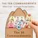 10 Commandments Pocket Craft for Kids | Bible Coloring Activity ...