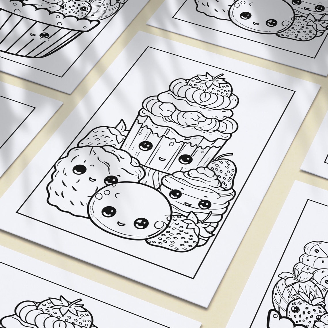 Kawaii Coloring Pages 50 Pages Cute Coloring Pages for Children and ...